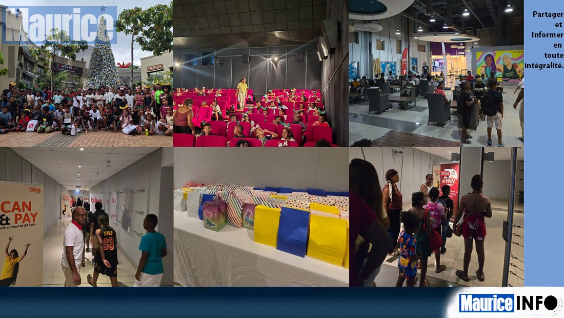 blink et Emtel ont organisé une séance de cinéma pour des enfants ayant ...